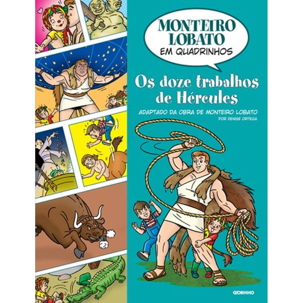 Os Doze Trabalhos De Hercules Monteiro Lobato - LIBRAIN